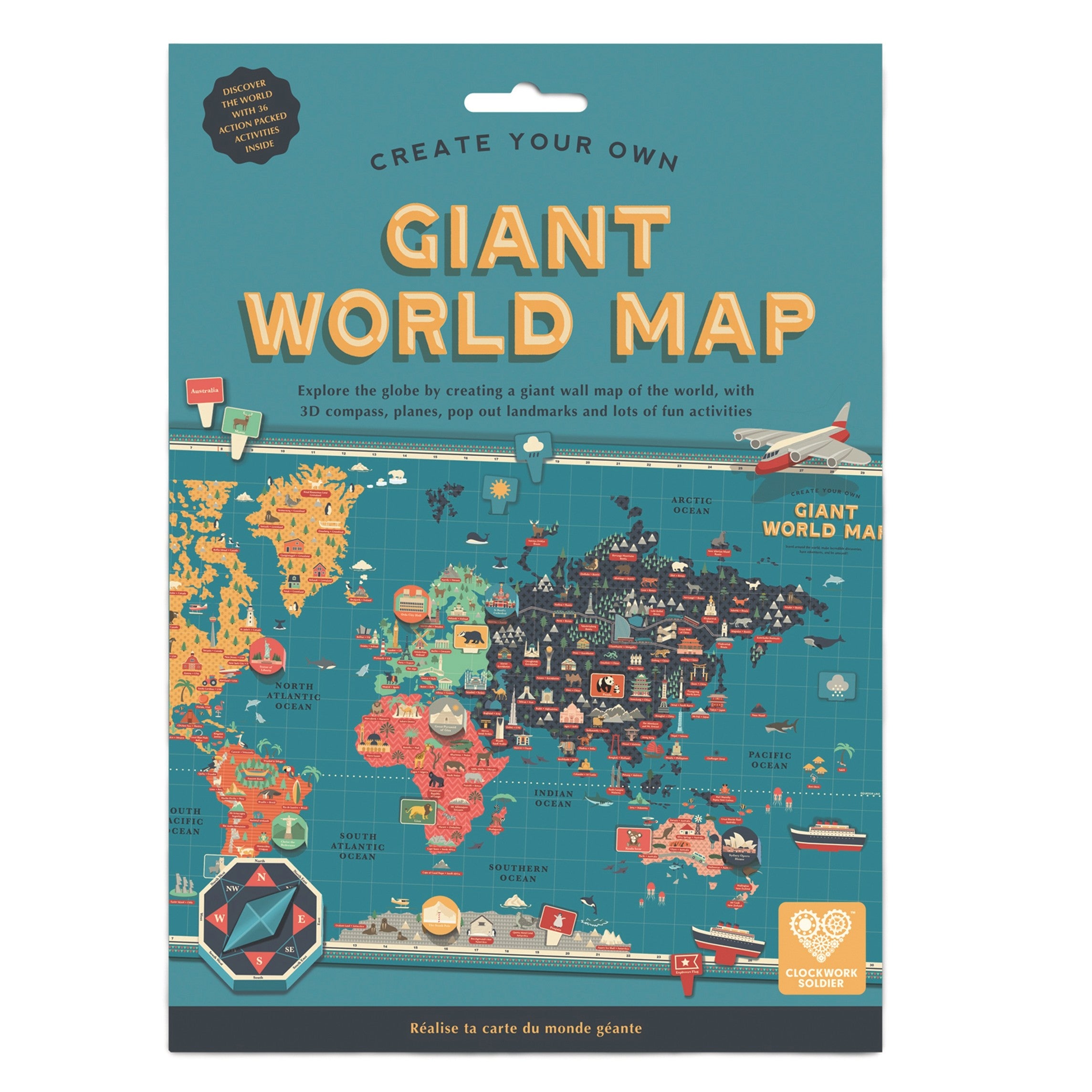 Create Your Own GIANT WORLD MAP – Tiger Bay Gifts Ltd